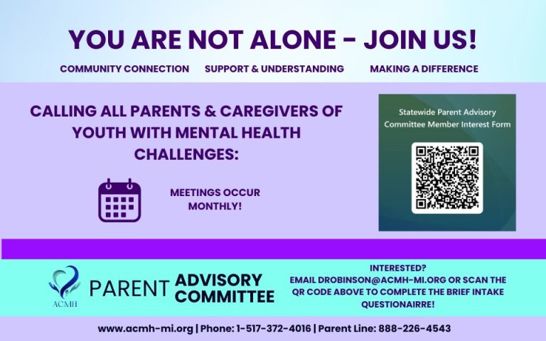 ACMH Statewide Parent Advisory Committee (PAC) - ACMH