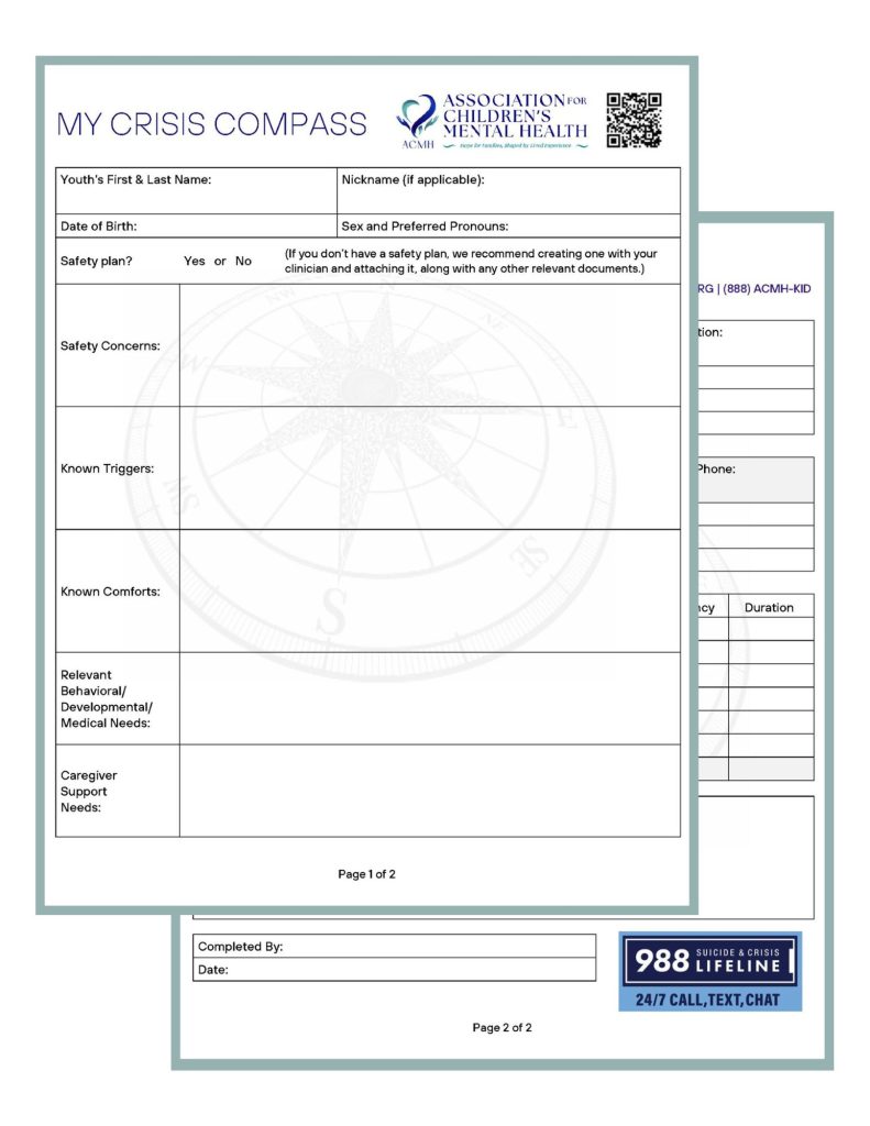 Crisis Navigator Guide & Compass Form - ACMH